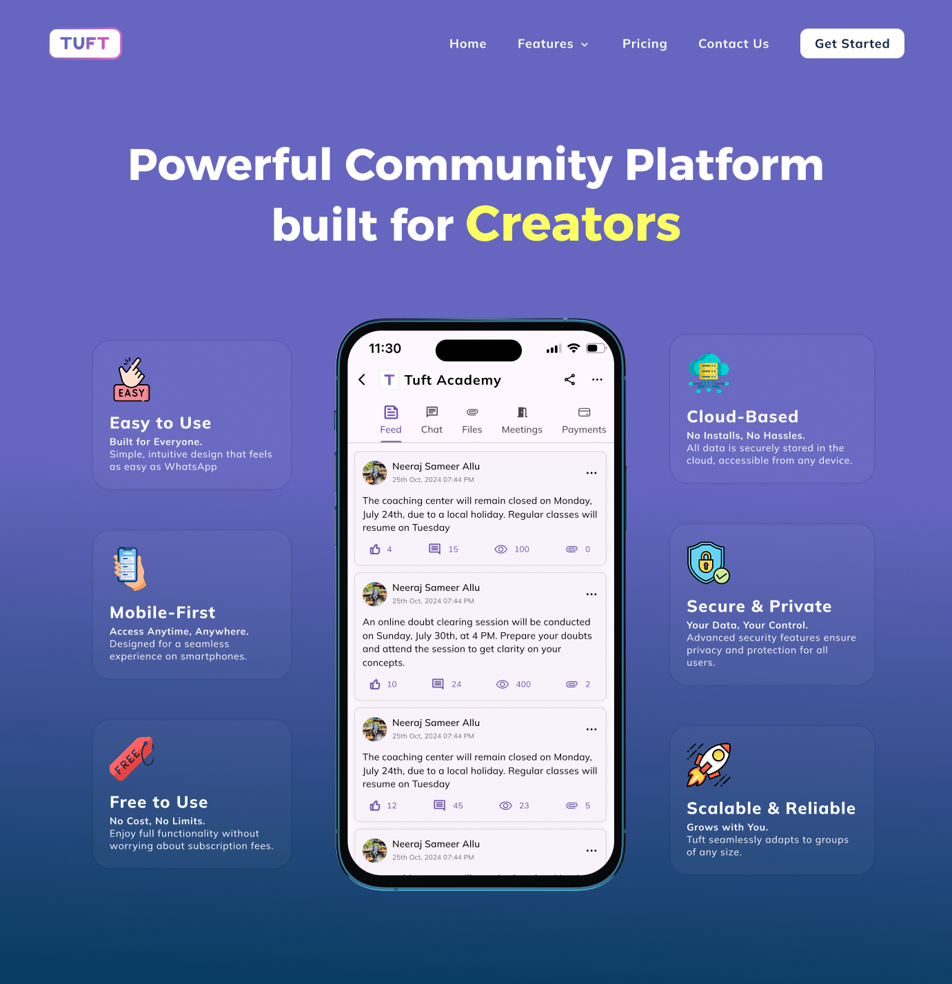 Tuft App – Manage Your Community with Ease
